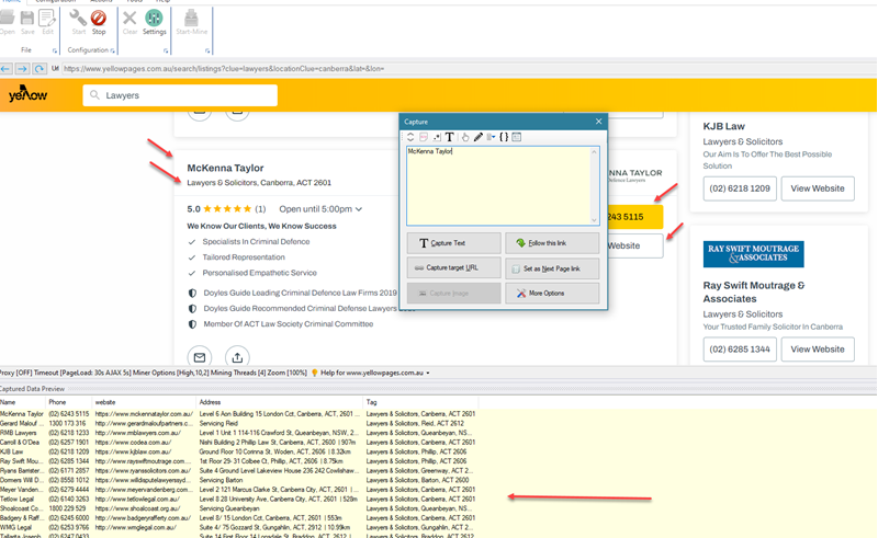 How to scrape data from Yellow Pages Australia (yellowpages.com.au)