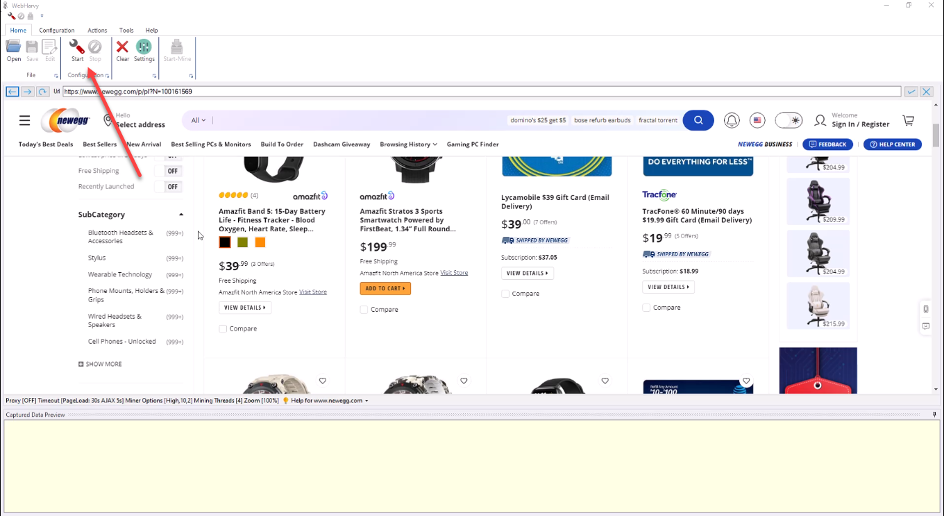 Web Scraping Newegg Product Data from Multiple Categories – WebHarvy Blog